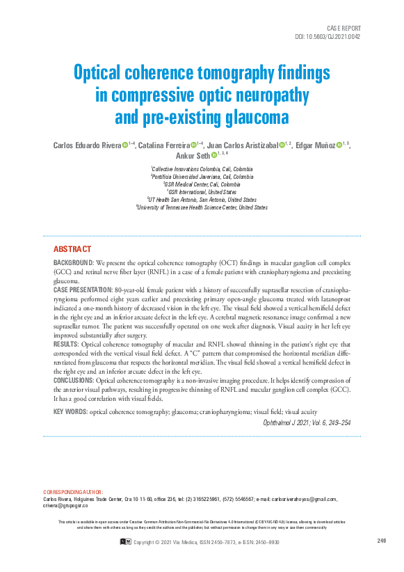(PDF) Optical coherence tomography findings in compressive optic ...