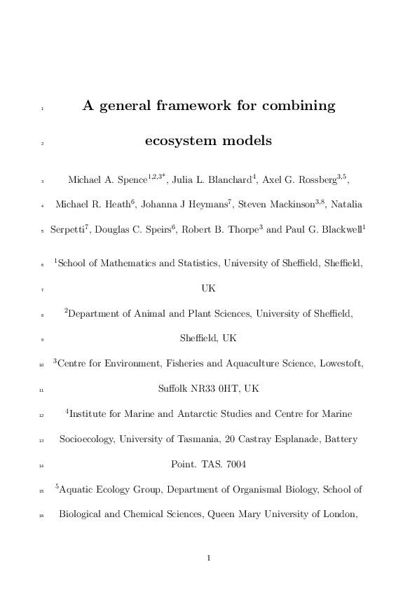 (PDF) A general framework for combining