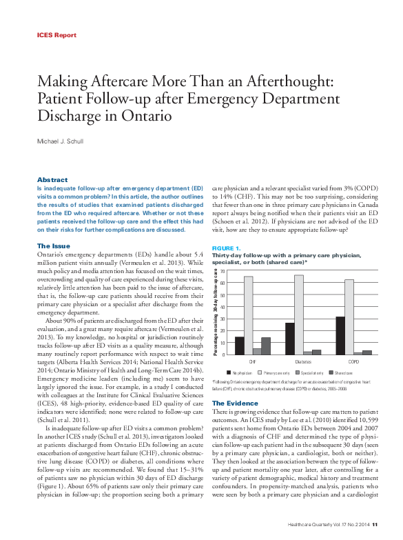 (PDF) Making Aftercare More Than an Afterthought: Patient Follow-up ...