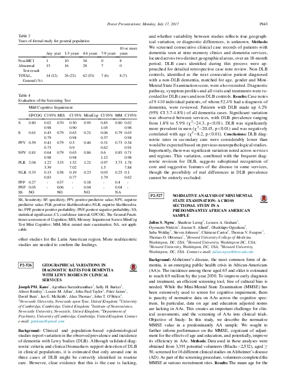(PDF) Normative Analysis of Mini Mental State Examination: A Cross ...