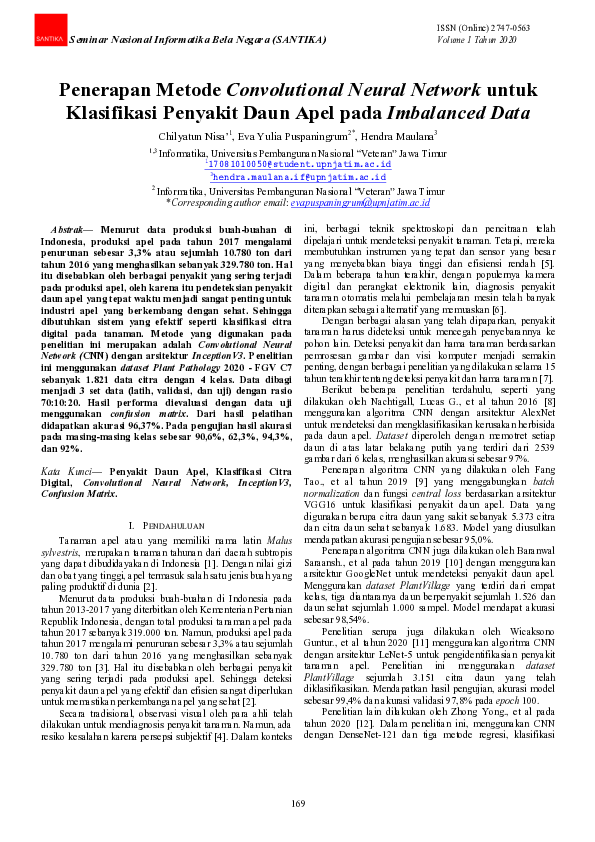 (PDF) Penerapan Metode Convolutional Neural Network untuk Klasifikasi Penyakit Daun Apel pada ...