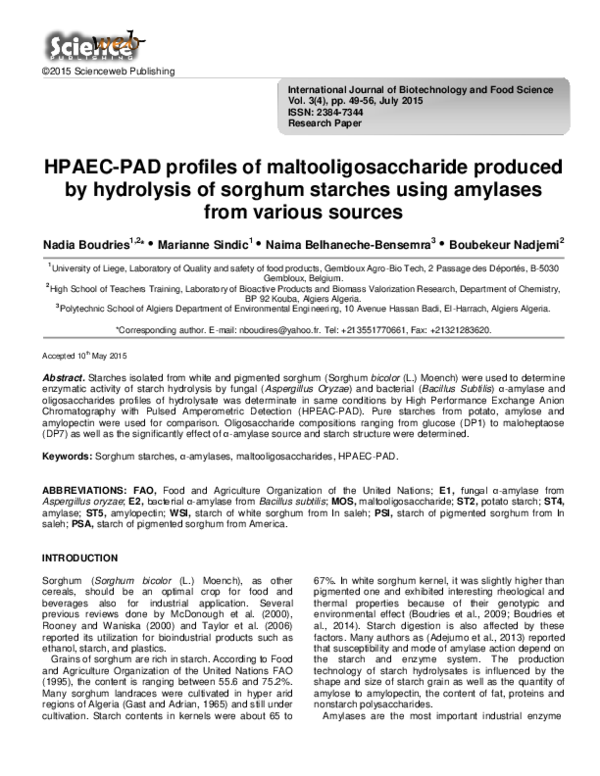 (PDF) HPAEC-PAD profiles of maltooligosaccharide produced by hydrolysis ...