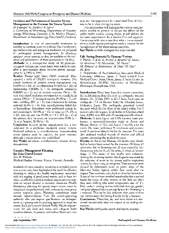 (PDF) Life-Saving Potential In Tsunami Victims | jj abrams - Academia.edu