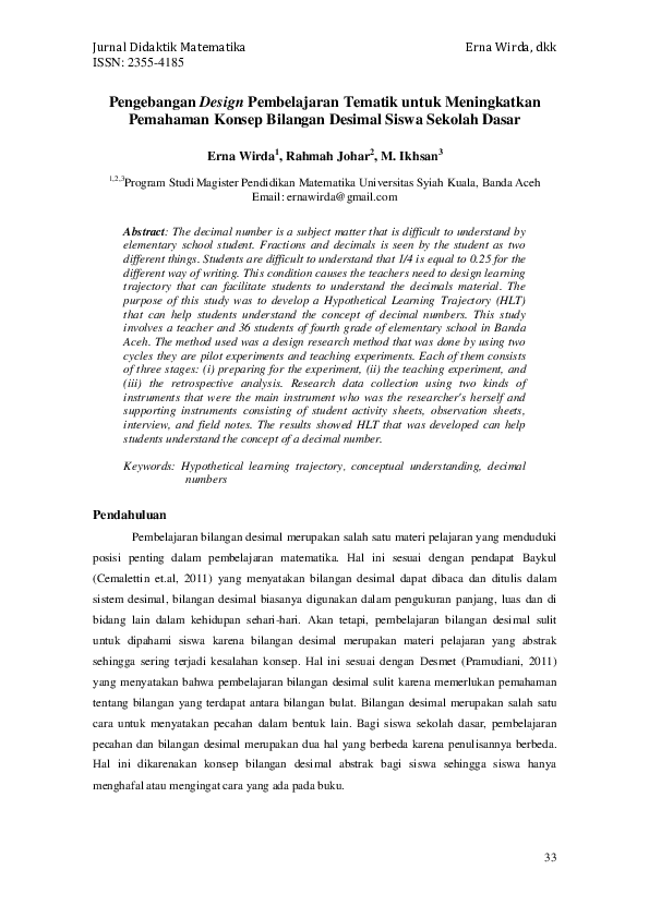 (PDF) Pengebangan Design Pembelajaran Tematik untuk Meningkatkan ...