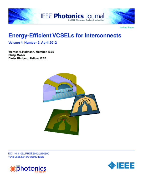 (PDF) Energy-Efficient VCSELs for Interconnects