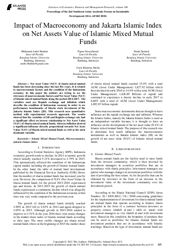 (PDF) Impact of Macroeconomy and Jakarta Islamic Index on Net Assets ...