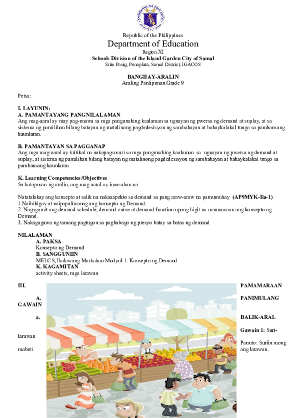 (DOC) LESSON PLAN ARALING PANLIPUNAN