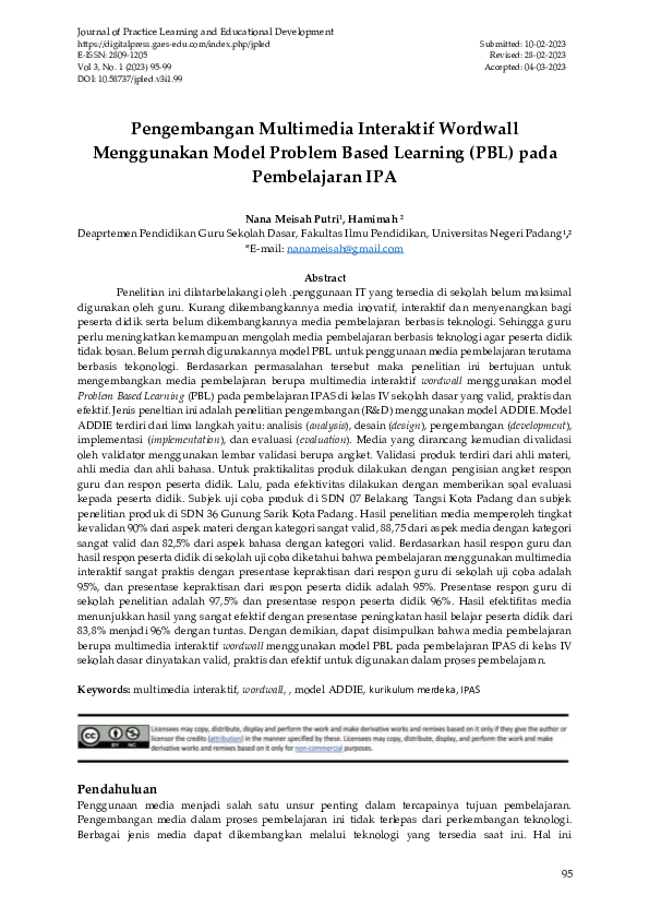 (PDF) Pengembangan Multimedia Interaktif Wordwall Menggunakan Model Problem Based Learning (PBL ...