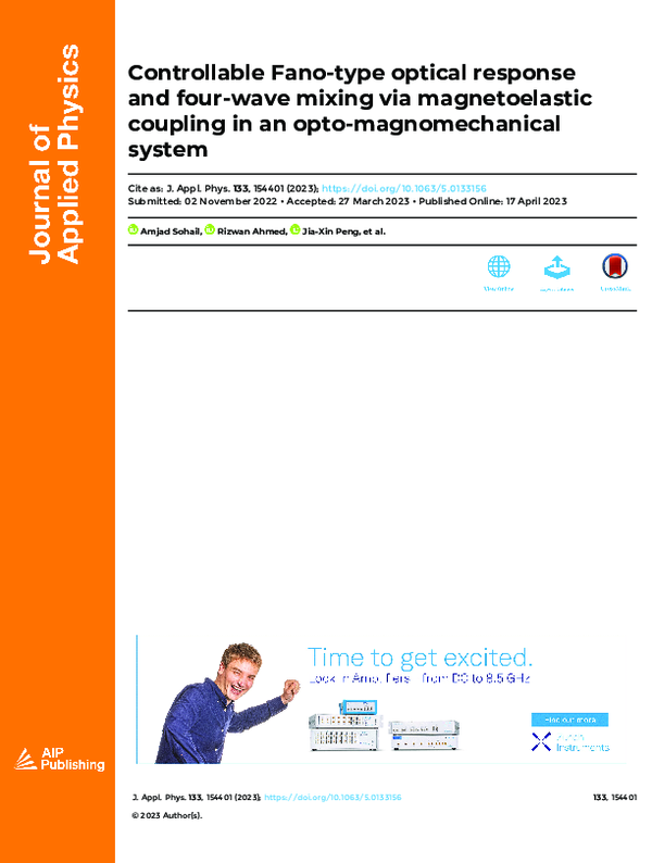 (PDF) Controllable Fano-type optical response and four-wave mixing via ...