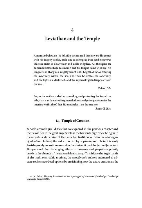 (PDF) Leviathan as the Courtyard of Eschatological Temple