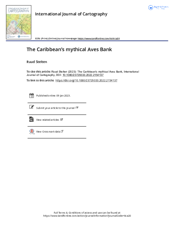 (PDF) The Caribbean's mythical Aves Bank
