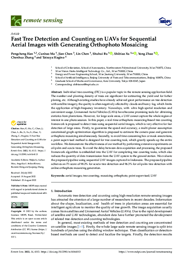 (PDF) Fast Tree Detection and Counting on UAVs for Sequential Aerial ...