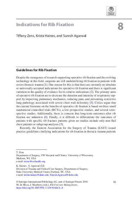 (PDF) Indications for Rib Fixation
