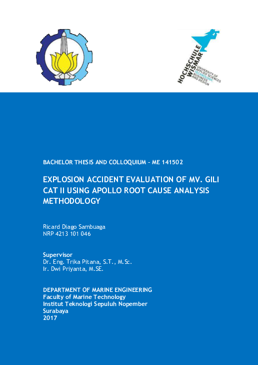 (PDF) Evaluasi Ledakan MV. Gili Cat II Menggunakan Metode Apollo Root ...