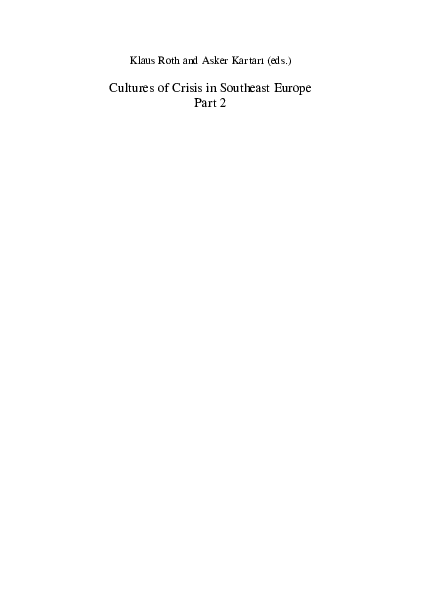 (PDF) “These Days, when a Belgrader Asked: ‘How Are You Doing?’, the ...