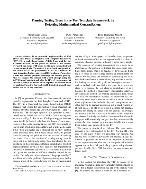 (PDF) Pruning Testing Trees in the Test Template Framework by Detecting ...