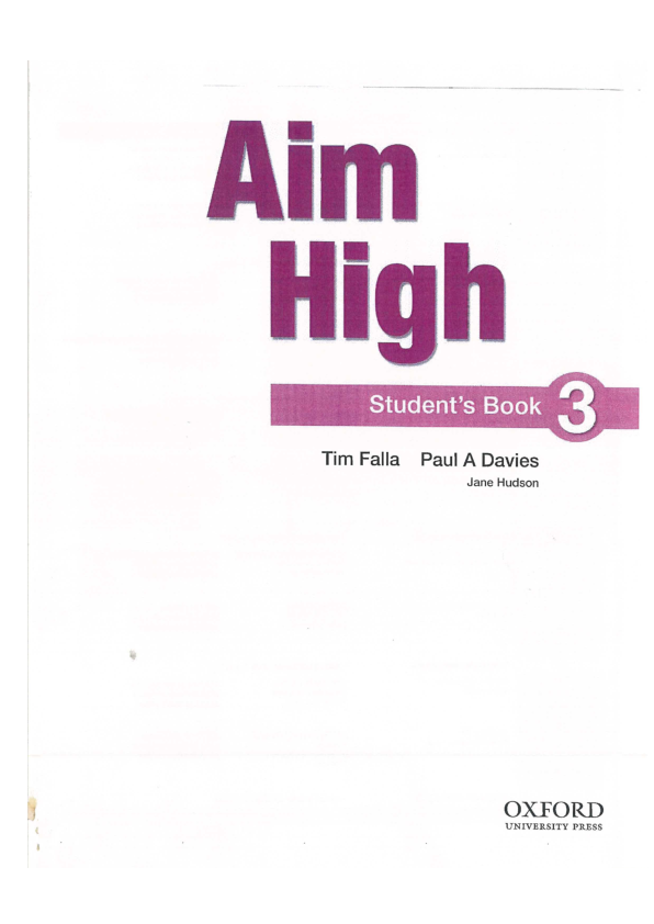 (PDF) Aim High 3. Student's Book