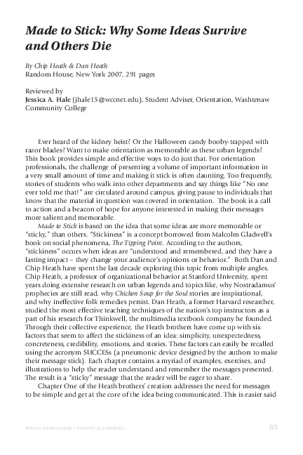(PDF) Made to Stick