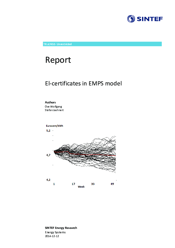 (PDF) El-certificates in EMPS model | Ove Wolfgang - Academia.edu