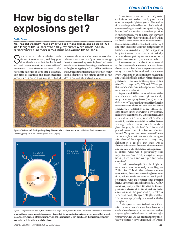 (PDF) How big do stellar explosions get?