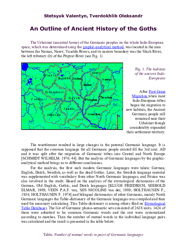 (DOC) An Outline of Ancient History of the Goths