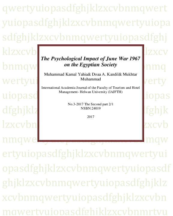 (PDF) The Psychological Impact of June War 1967 on the Egyptian Society