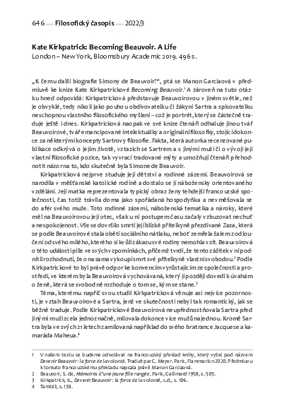 (PDF) Kate Kirkpatrick, Becoming Beauvoir