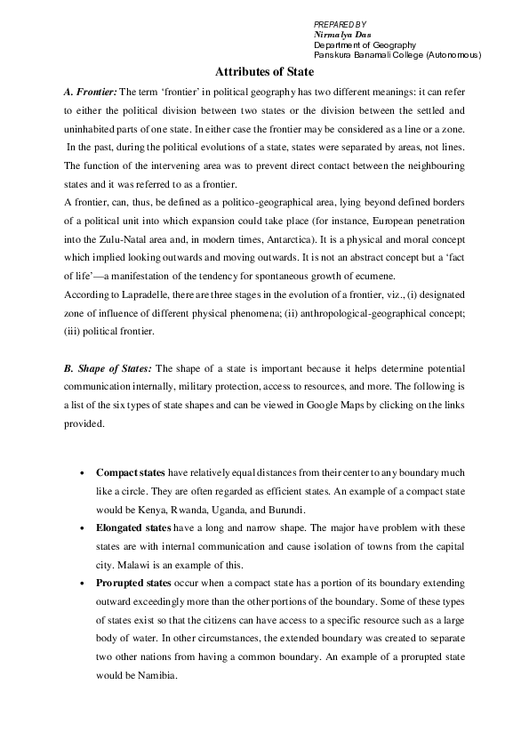 (PDF) Attributes of State