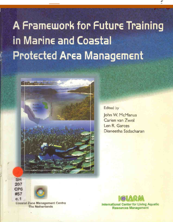 (PDF) A framework for future training in marine and coastal protected ...