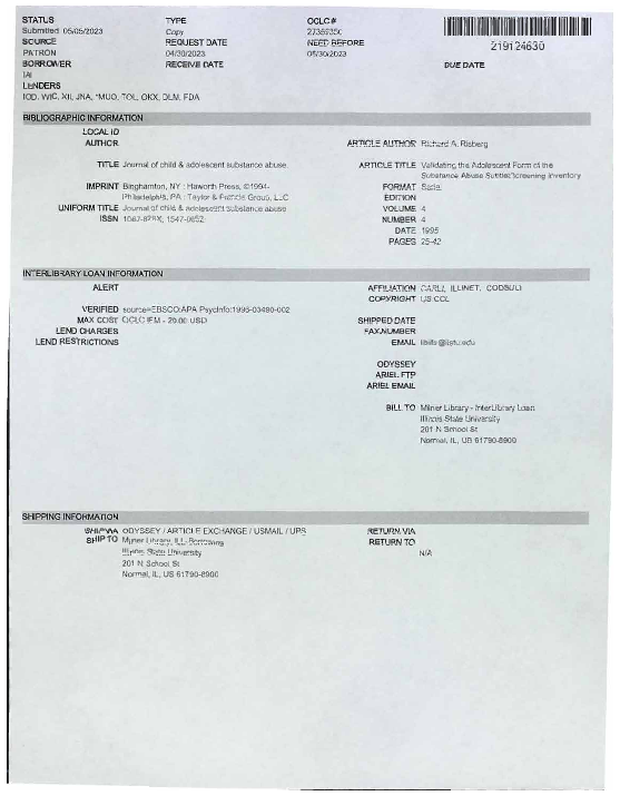 (PDF) Validating the Adolescent Form of the Substance Abuse Subtle ...