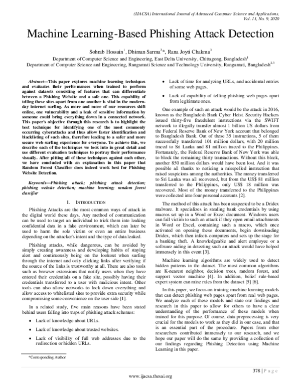 (PDF) Machine Learning-Based Phishing Attack Detection