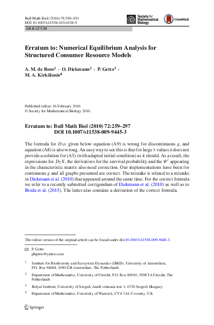 (PDF) Erratum to: Numerical Equilibrium Analysis for Structured ...