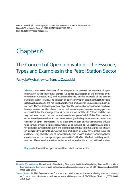 (PDF) The Concept of Open Innovation – the Essence, Types and Examples ...