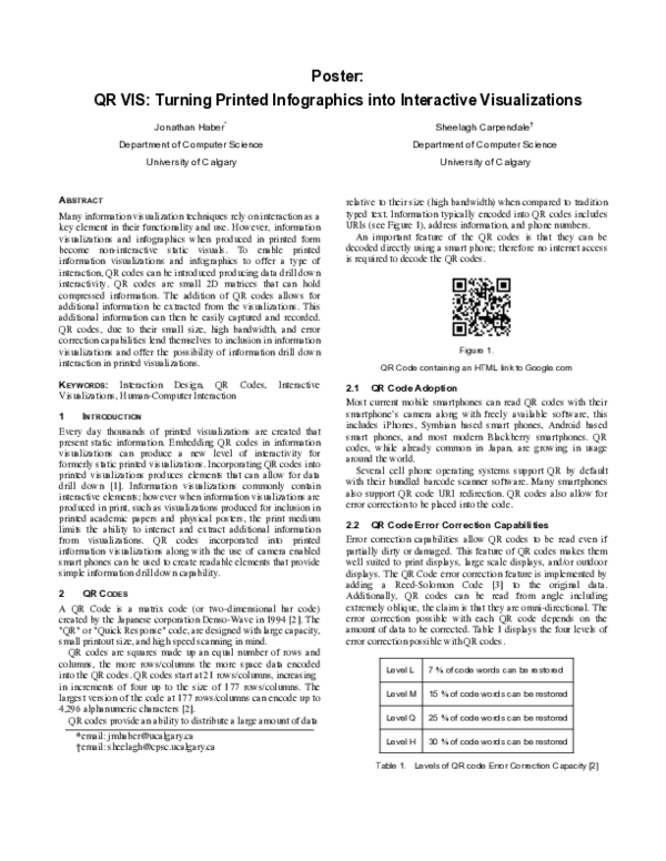 (PDF) Poster: QR VIS: Turning Printed Infographics into Interactive ...
