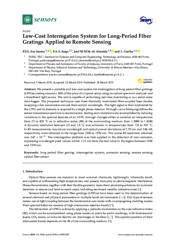 (PDF) Low-Cost Interrogation System for Long-Period Fiber Gratings Applied to Remote Sensing ...