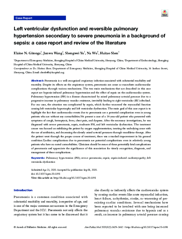 (PDF) Left ventricular dysfunction and reversible pulmonary ...
