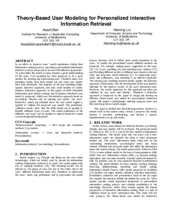 (PDF) Theory-Based User Modeling for Personalized interactive ...