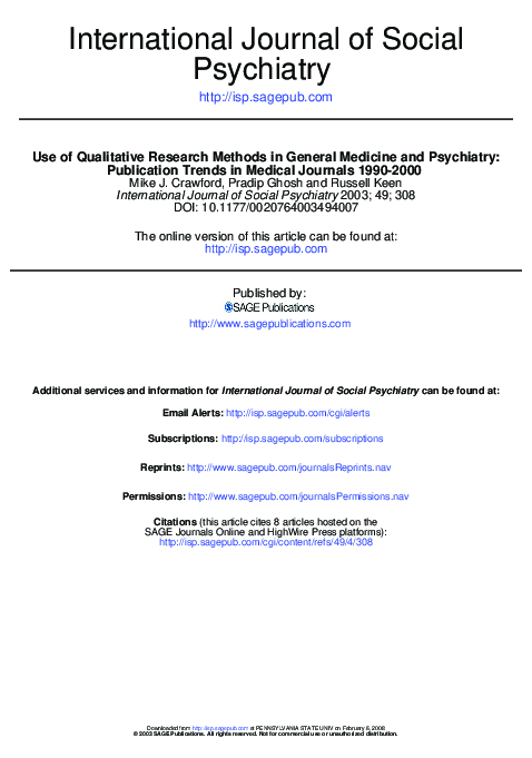 (PDF) Use of Qualitative Research Methods in General Medicine and ...