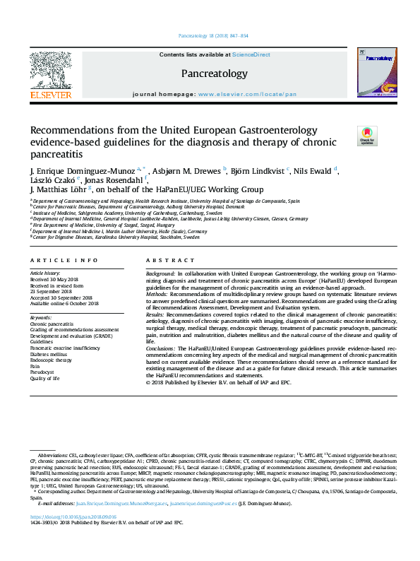 (PDF) Recommendations from the United European Gastroenterology ...