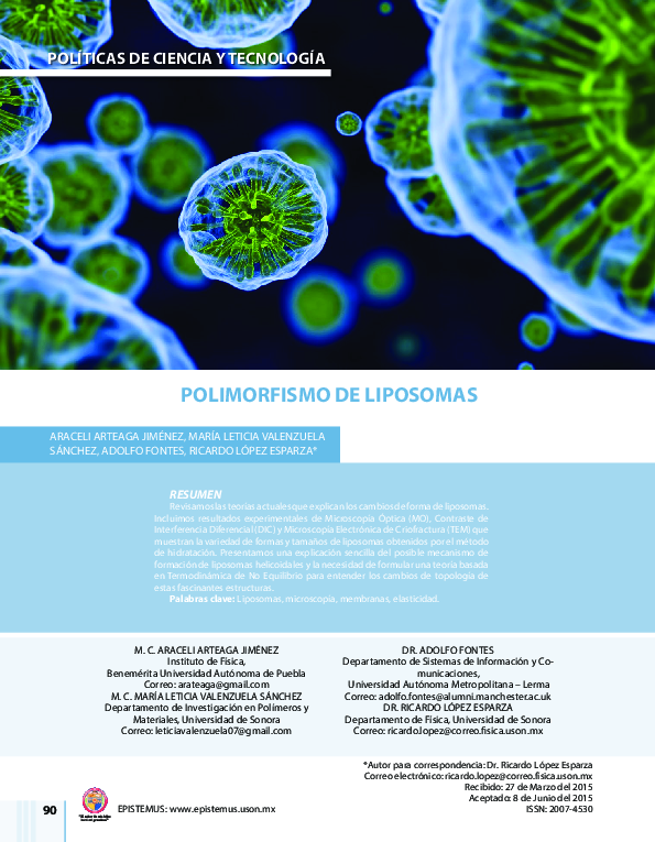(PDF) Polimorfismo de liposomas