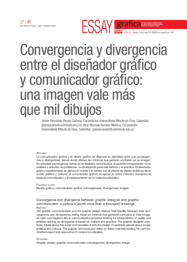 (PDF) Convergence and divergence between graphic designer and graphic ...