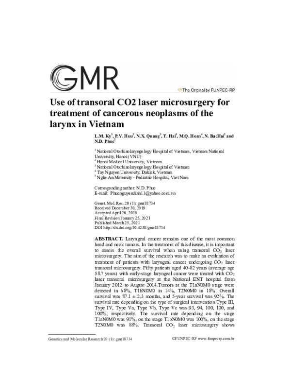 (PDF) Research Article Use of transoral CO2 laser microsurgery for ...