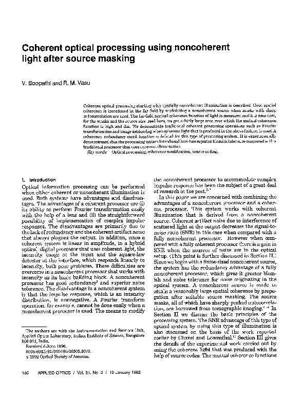 (PDF) Coherent optical processing using noncoherent light after source ...