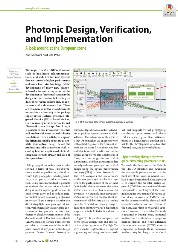 (PDF) Photonic Design, Verification, and Implementation