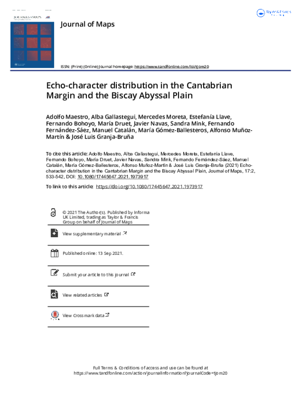 (PDF) Echo-character distribution in the Cantabrian Margin and the ...