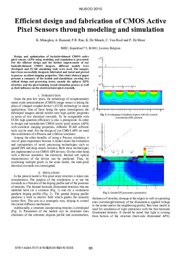 (PDF) Efficient design and fabrication of CMOS active pixel sensors through modeling and simulation