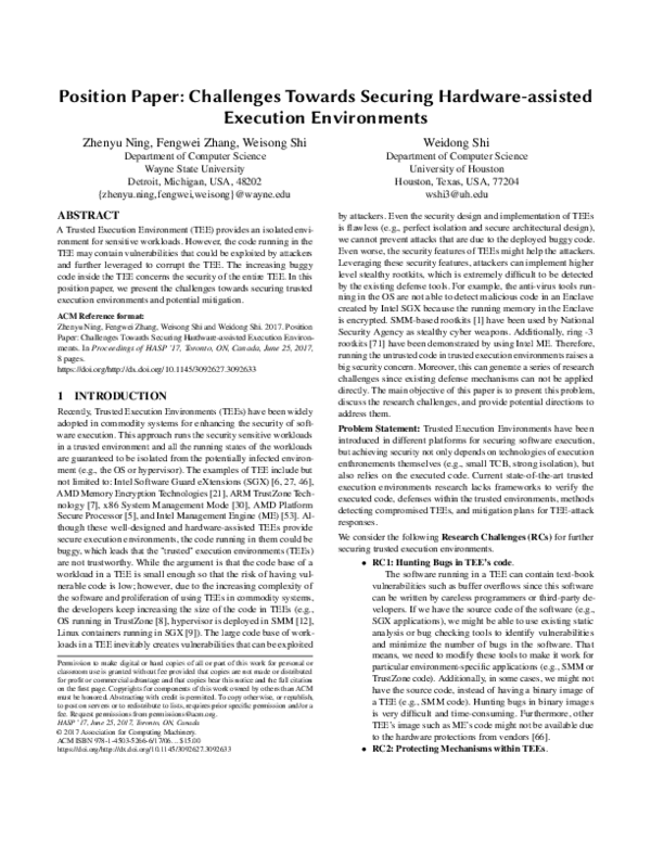 (PDF) Position Paper