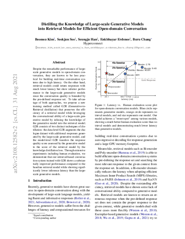 (PDF) Distilling the Knowledge of Large-scale Generative Models into Retrieval Models for ...