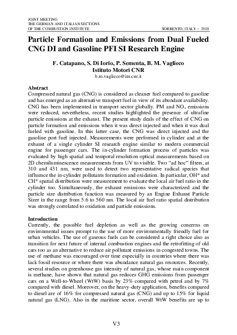 (PDF) Particle Formation and Emissions from Dual Fueled CNG DI and ...