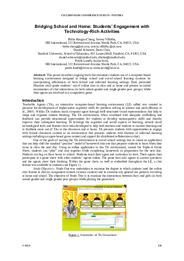 (PDF) Bridging school and home